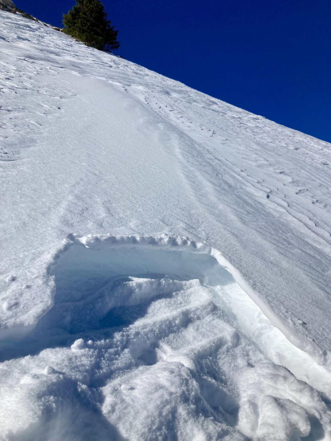 The wind wasn’t kind. | Crested Butte Avalanche Center